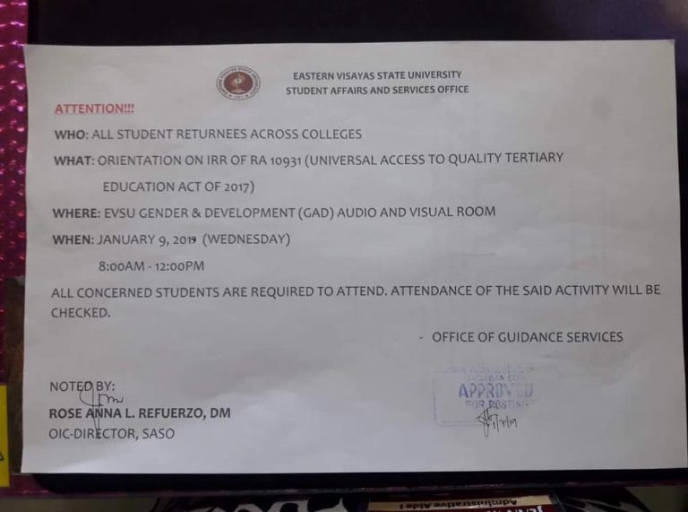 Orientation on IRR of RA 10931 (Universal Access to Quality Tertiary ...