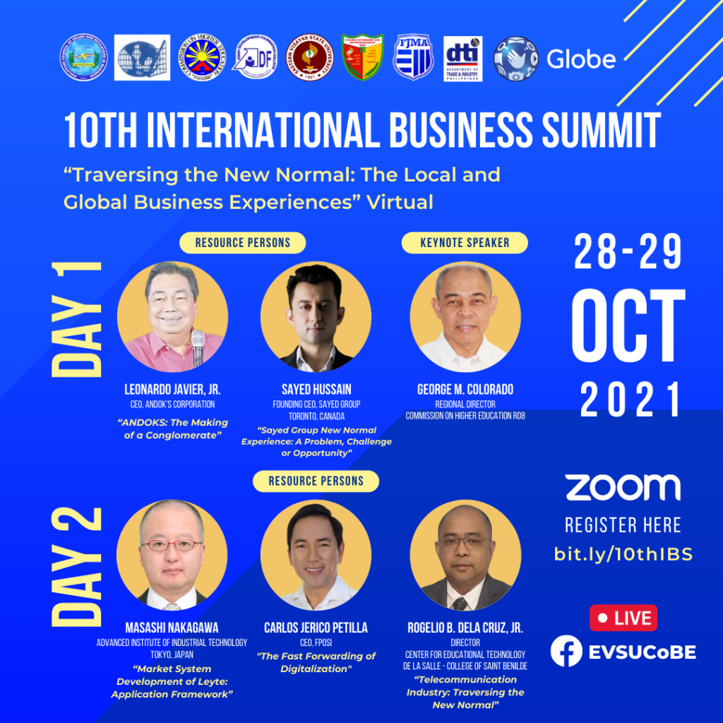 10th International Business Summit | Eastern Visayas State University