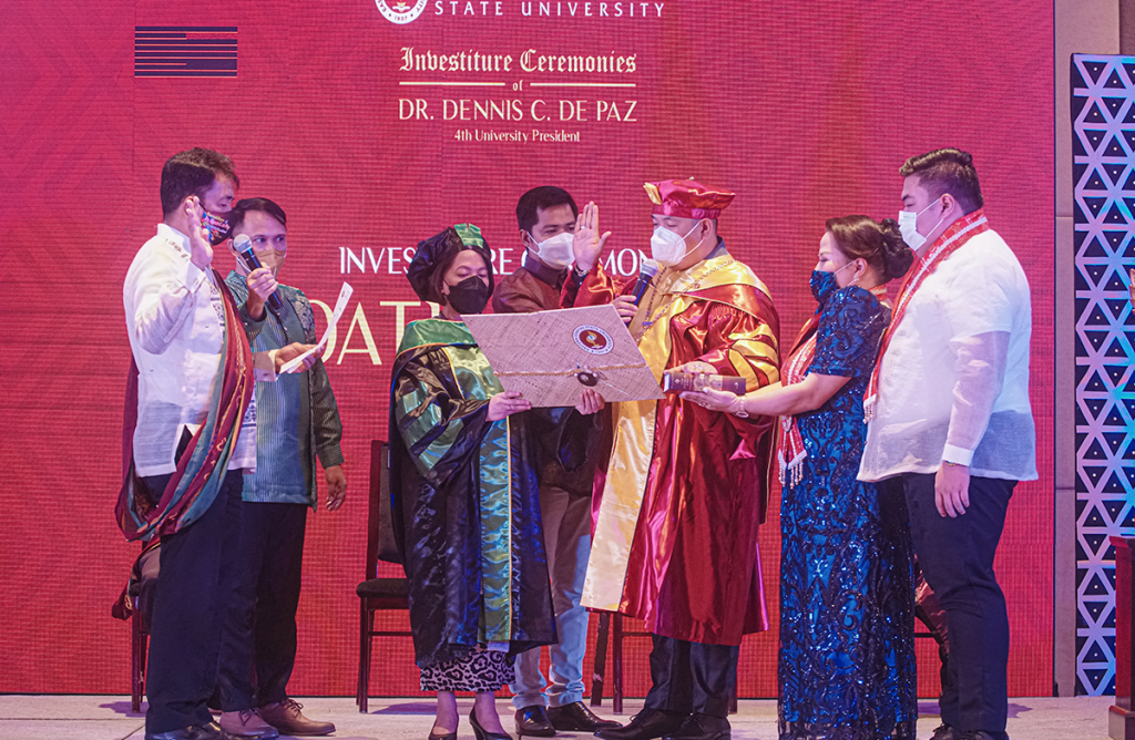 EVSU installs President Dr. Dennis C. De Paz as 4th University Leader ...