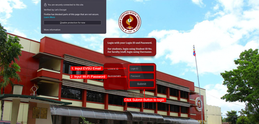 EVSU Wi-Fi Access for Students