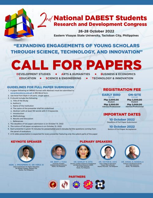 2nd National D.A.B.E.S.T. Students Research & Development Congress ...