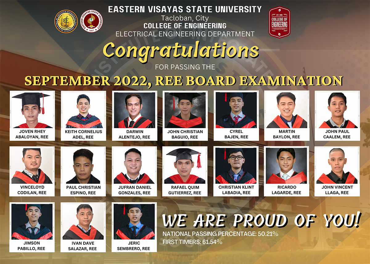Congratulations to our new Licensed Electrical Engineers and Master ...