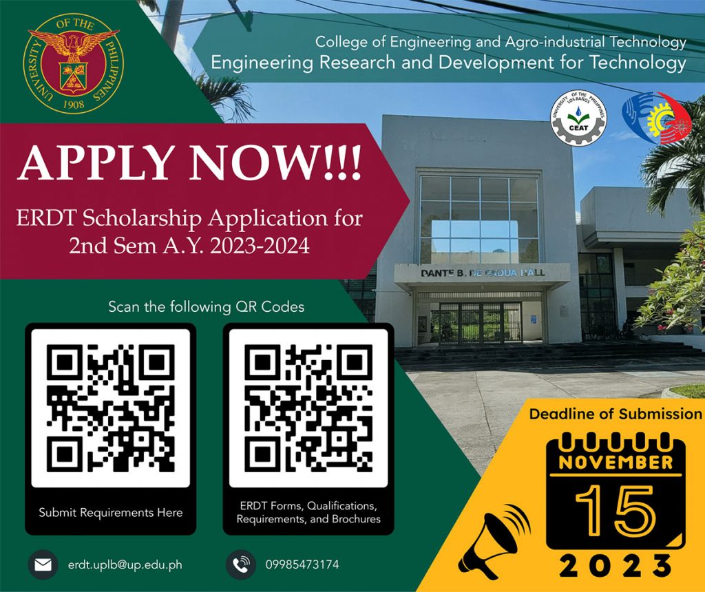 DOST-SEI-ERDT-UPLB Scholarship Application for 2nd Sem 2023-2024 ... DOST-SEI-ERDT-UPLB Scholarship Application for 2nd Sem 2023-2024 ...