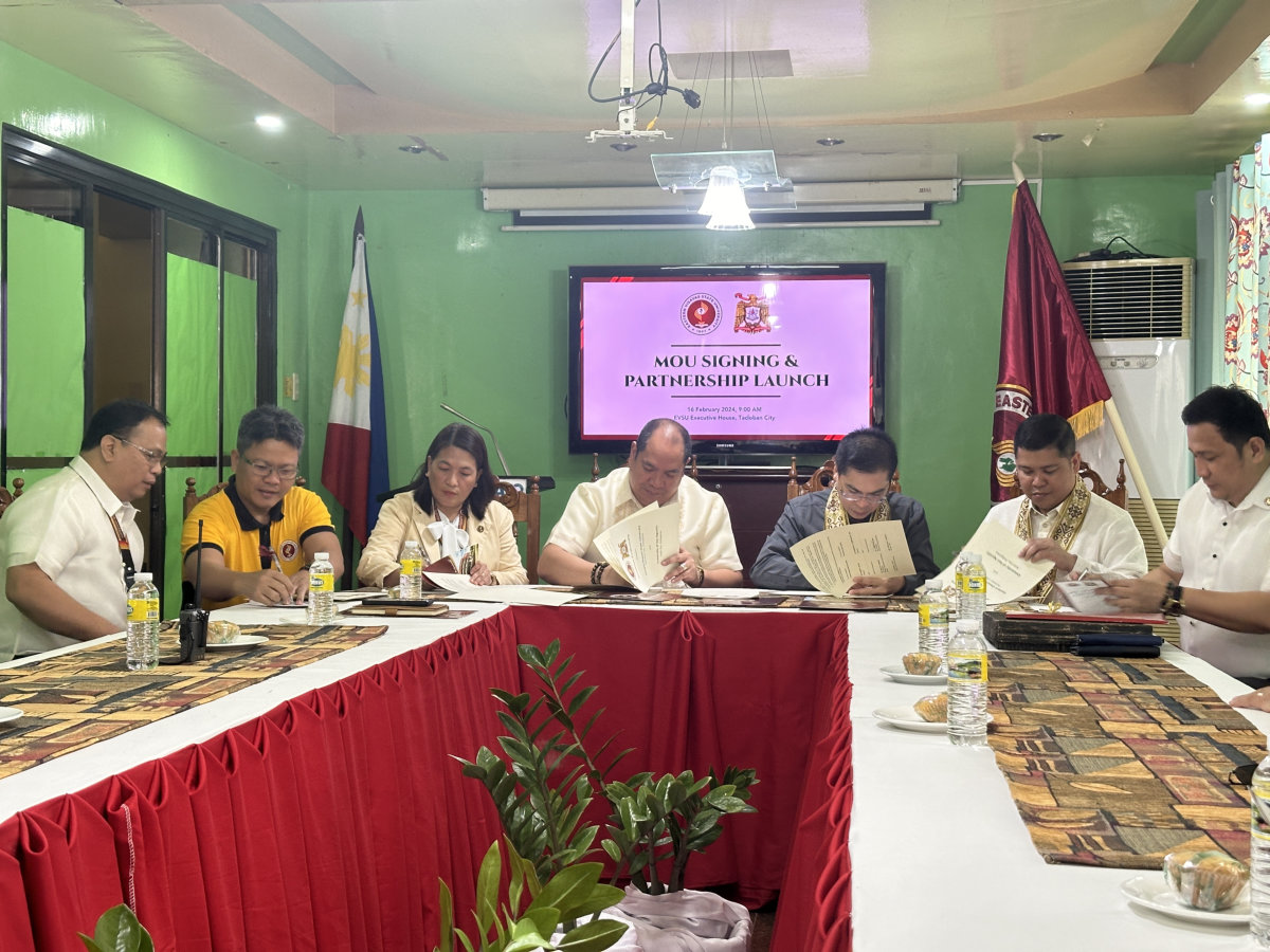 EVSU seals MOU with University of San Agustin | Eastern Visayas State ...