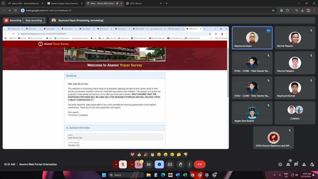 Smart University upgrades Alumni Web Portal | Eastern Visayas State ...